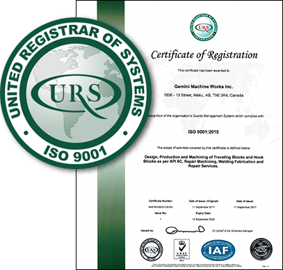 Industry & Compliance Certifications – Gemini Machine Works
